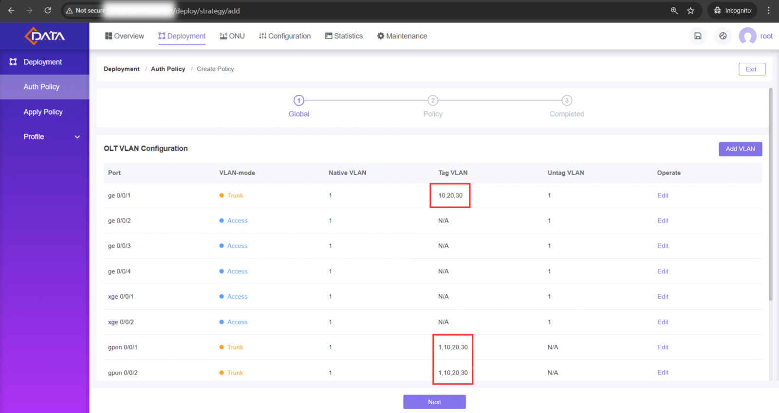 Citraweb.com : Implementasi VLAN di OLT dan ONU C-Data